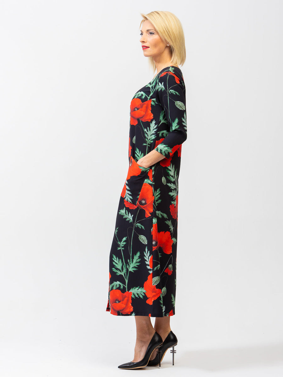 Dress Helga "Lovely Poppy" – MayraLatvia